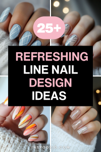 25+ Refreshing Line Nail Design Ideas – Inspogrid